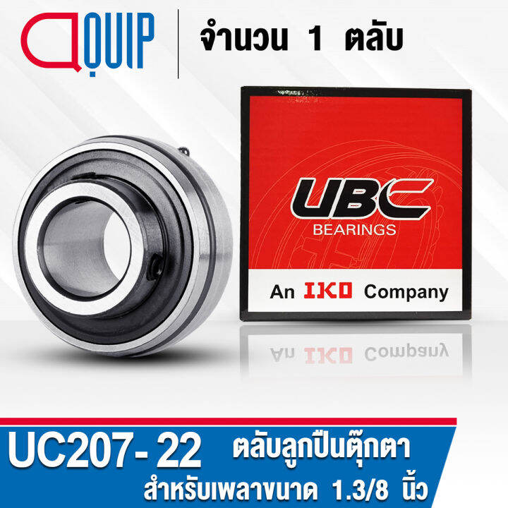 UC207-22 UBC ตลับลูกปืนตุ๊กตา สำหรับงานอุตสาหกรรม รอบสูง Bearing Units ...