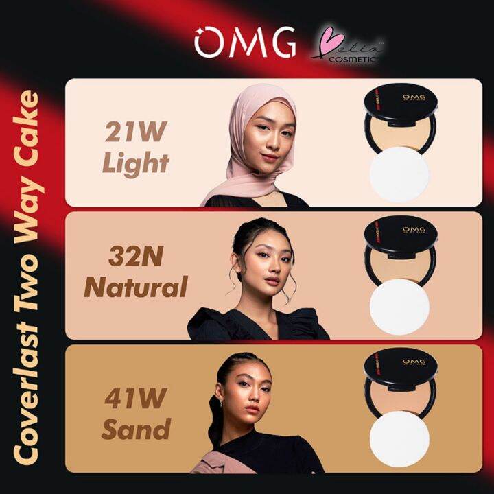 OMG Oh My Glam Coverlast Two Way Cake 12 g | Lazada Indonesia