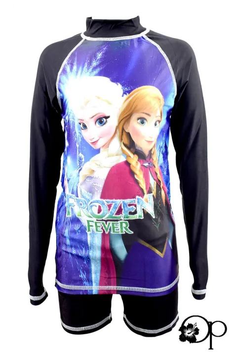 op AR09 character rash guard top with cycling bottom rash guard set ...