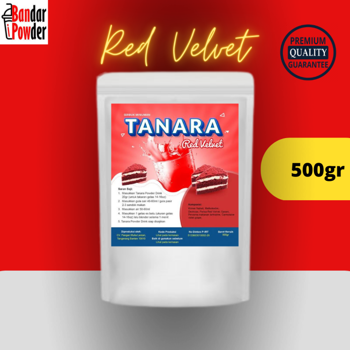 Bubuk Minuman Red Velvet 500gr PREMIUM / Bubuk Minuman Boba Aneka Rasa ...