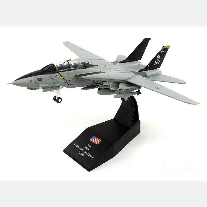 Diecast 1/100 Scale US Navy F-14A Fighter F14 Finished Aircraft Model ...