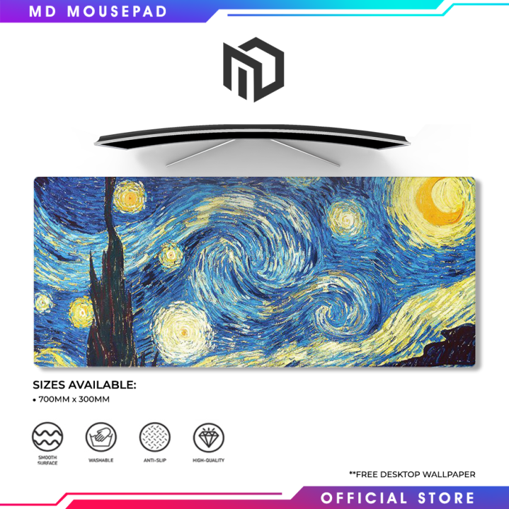 MD Mousepad | Starry Night 03 | Extended Mousepad | Large Gaming ...