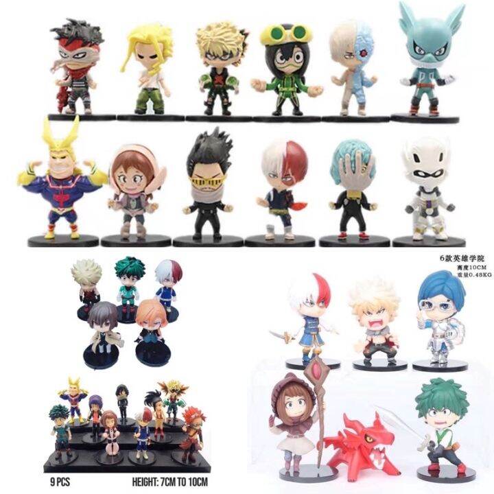 Anime My Hero Academia Set Of 9 Mini Figures | Lazada PH