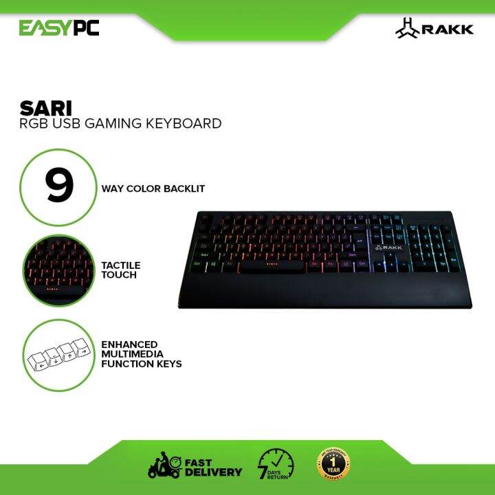 RAKK Sari RGB Gaming Keyboard Usb, Brand New gaming keyboard with a ...