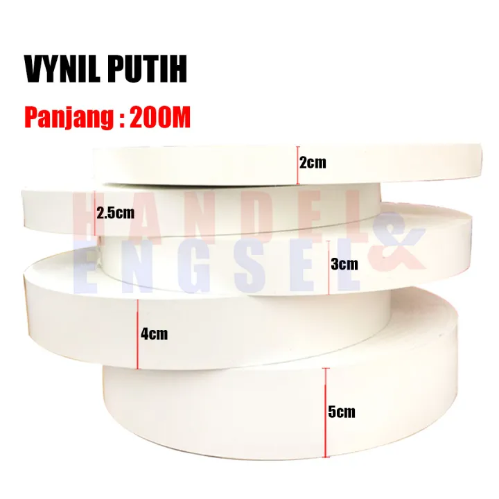 Vinyl Vinil Putih Dop Dof Edging Putih Plimir PVC Roll /Edging Putih ...