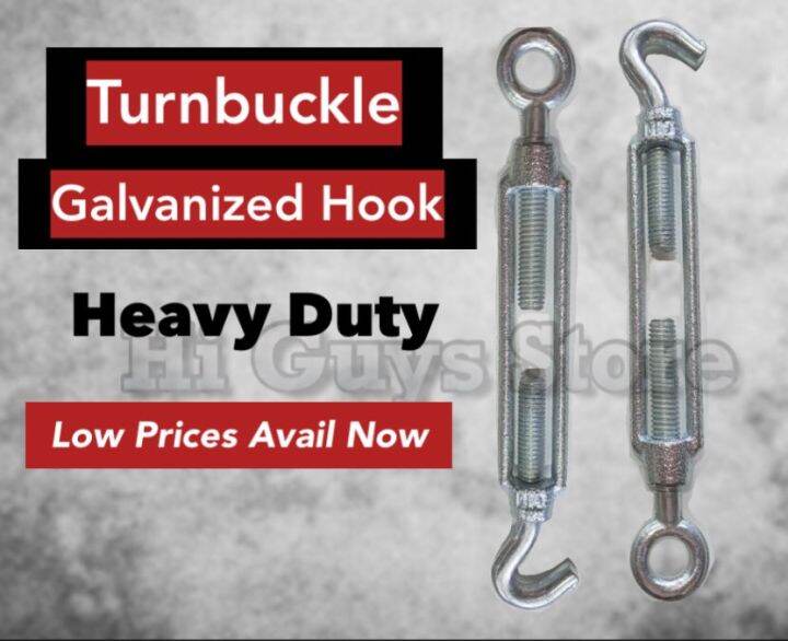 Turnbuckle Galvanized for cable rope wire hook and eye M10 | Lazada PH
