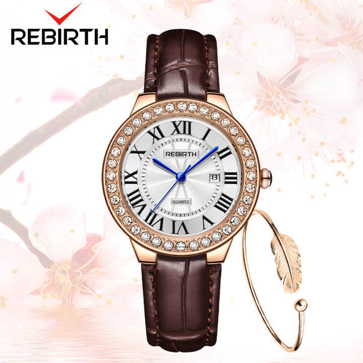 REBRITH Jam Tangan Wanita Mewah Dan Elegan Original Otomatis Date ...