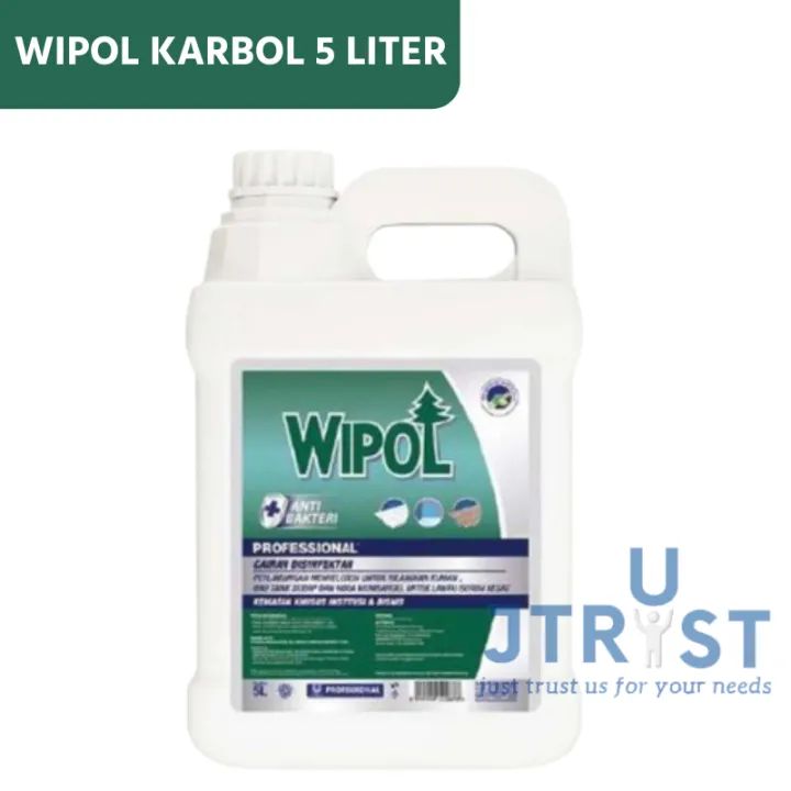 WIPOL KARBOL DISINFECTANT CAIRAN PEMBERSIH LANTAI 5 LITER / WIPOL ...