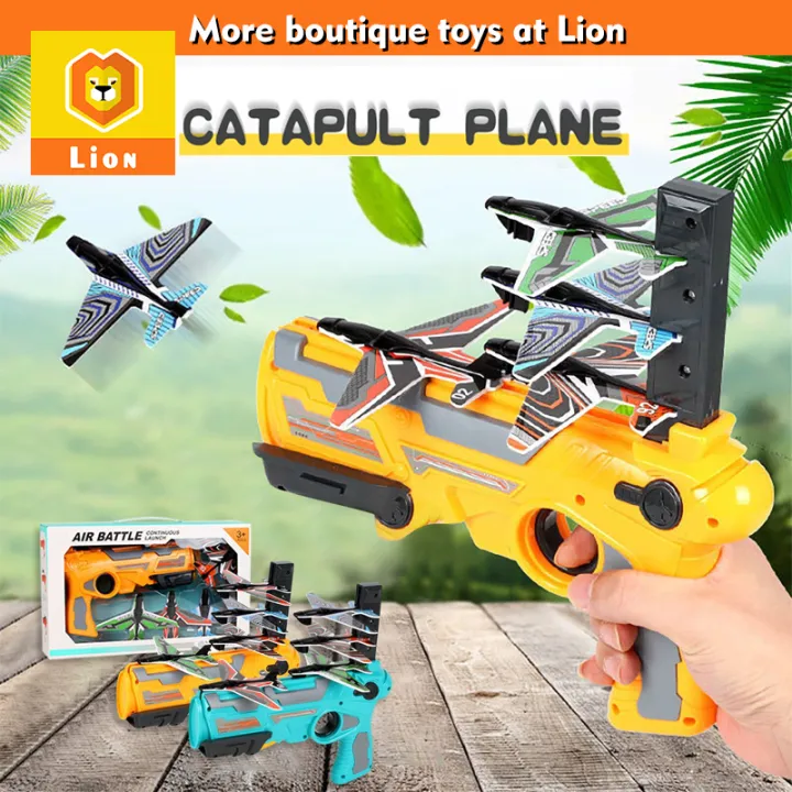 Lion Toy Store One-click Ejection Foam Airplane Shooting Game Toy ...