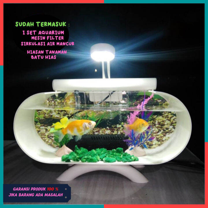 Aquarium kecil full set Murah Akuarium mini ikan cupang | Lazada Indonesia