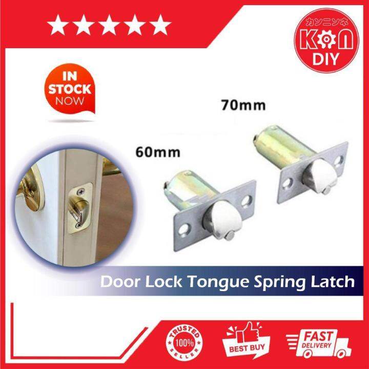 Cylindrical Door Lock Tongue Spring Latch 60mm / 70mm Backset ...