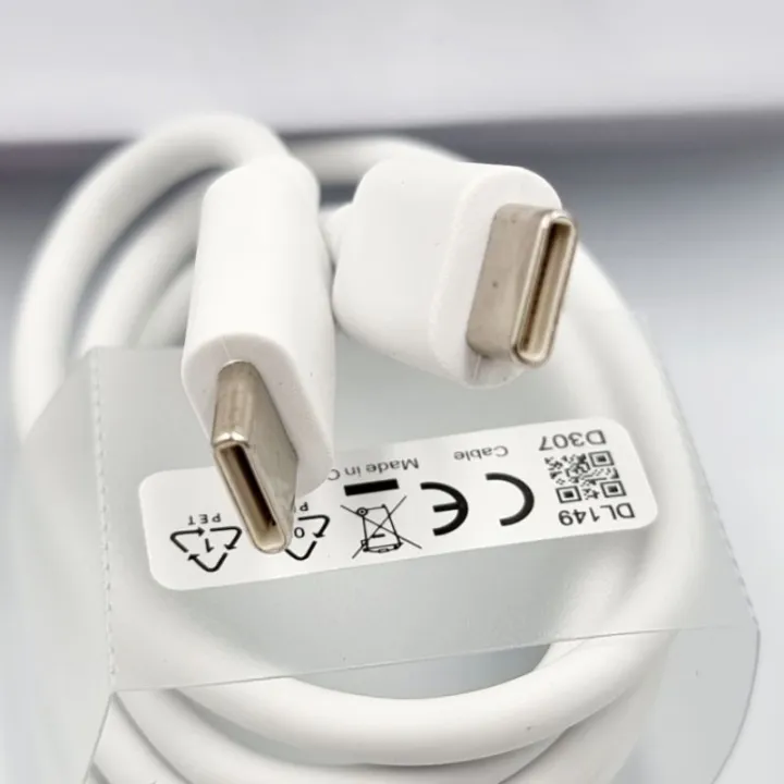 Original OPPO Official DL149 Dual Type-C to Type-C Flash Charging Cable ...