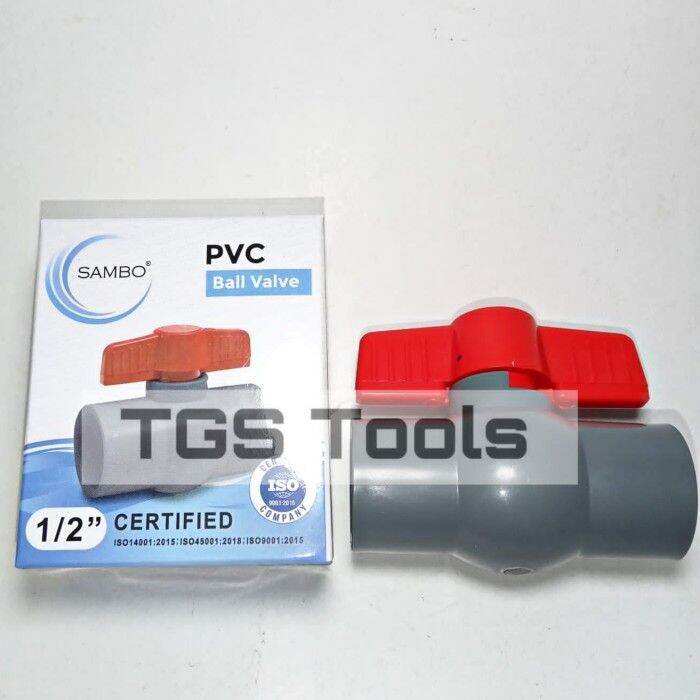 Ball Valve PVC 1/2 Inch Stop Kran PVC 1/2" - SAMBO | Lazada Indonesia