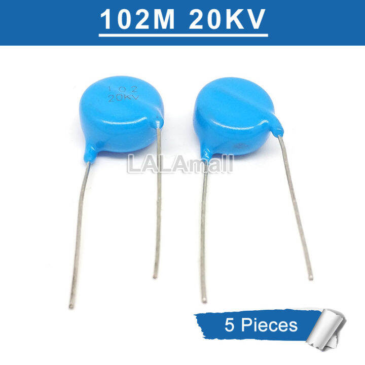 5pcs High Voltage Ceramic Capacitor 102 102m 20KV 1nF 20000V Pitch 14 ...