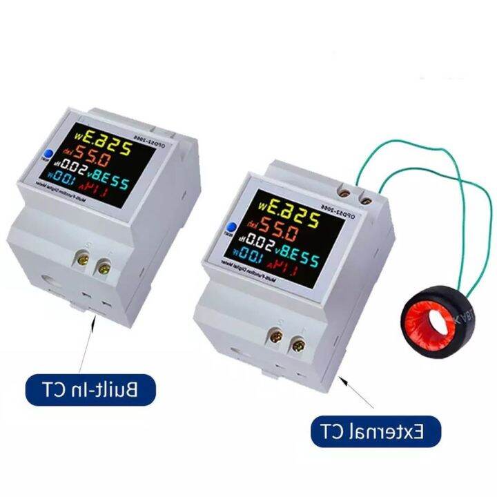 heat sellnbzbtv 6 In 1 Din Rail AC Monitor Wattmeter Energy Smart Meter ...
