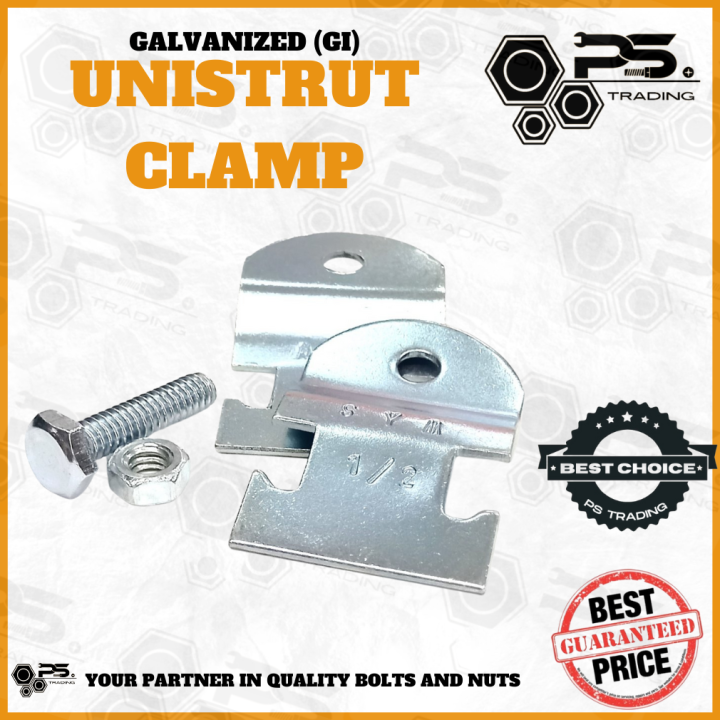 UNISTRUT CLAMP | 1PAIR | GI STRUT CLAMP 1/2 | 3/4 | 1 | 1-1/4 | 1-1/2 ...