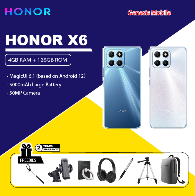 HONOR X6 (4GB RAM 128GB ROM) | ORIGINAL HONOR MALAYSIA | READY STOCK | Lazada