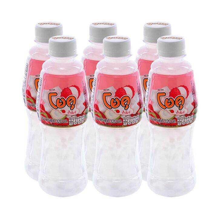 ราคาพิเศษ! โยคุ น้ำลิ้นจี่ 25% ผสมวุ้นมะพร้าว 320 มล. x 6 ขวด Yoku Lychee Juice 25% with Nata De ...