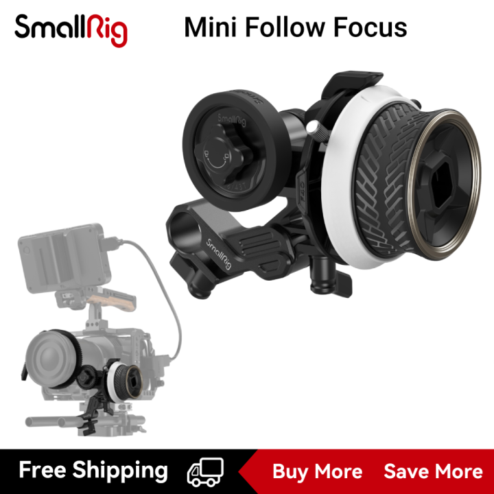 SmallRig Mini Follow Focus with A/B Stops & 15mm Rod Clamp and Snap-on ...