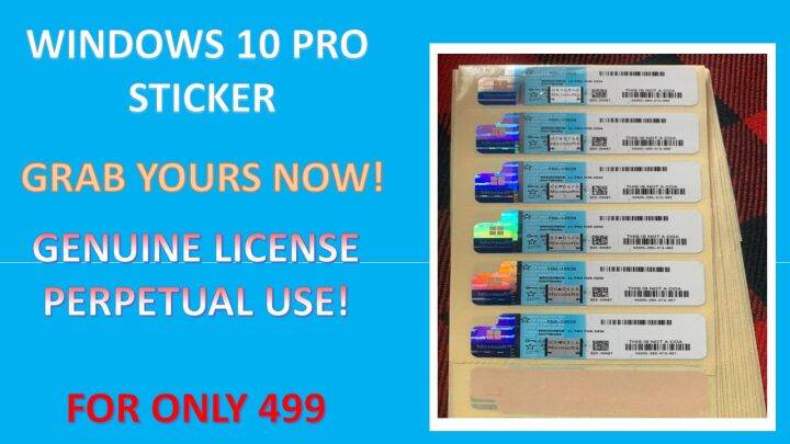 Windows 10 Pro Sticker | Lazada PH