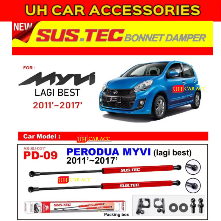 PERODUA MYVI LAGI BEST ICON 2011-2017 FRONT BONNET BONET HOOD DAMPER ...