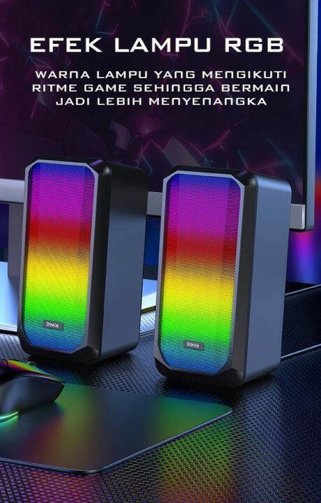 Gamen GS6 Gaming Multimedia Speaker with RGB Rhythm Lights | Lazada ...