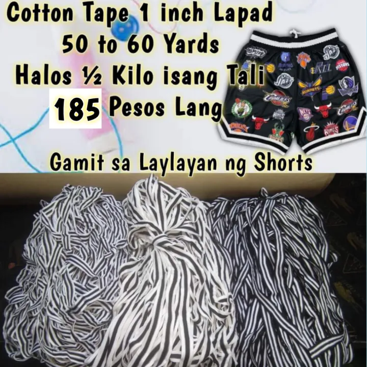 Cotton Tape Ginagamit ito sa Laylayan ng Drifit Short At sa mga Jersy ...