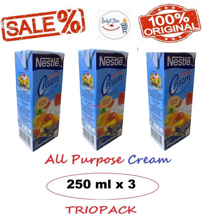Nestle All-Purpose Cream [ 250ml x 3 ] - TRIO PACK | Lazada Singapore