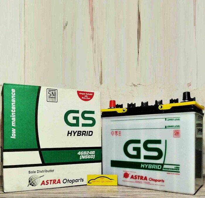 AKI GS ASTRA HYBRID NS60 ACCU AKI GS HYBRID FEROZA TARUNA APV VANTREN | Lazada Indonesia