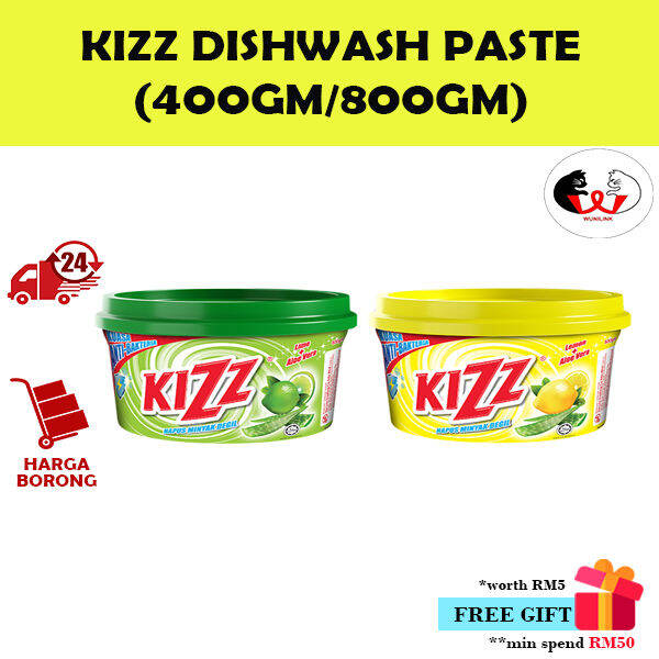 KIZZ Dishwashing Paste/Pekatan Pencuci Pinggan [400GM/800GM] - Lime ...