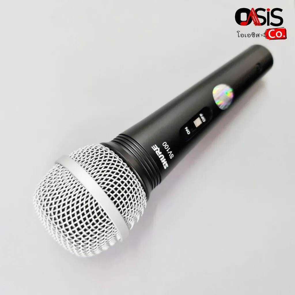 ไมค์สาย shure sv-100 พร้อมสาย 4.5เมตร ไมโครโฟน สาย SHURE SV100-x ดำ ...