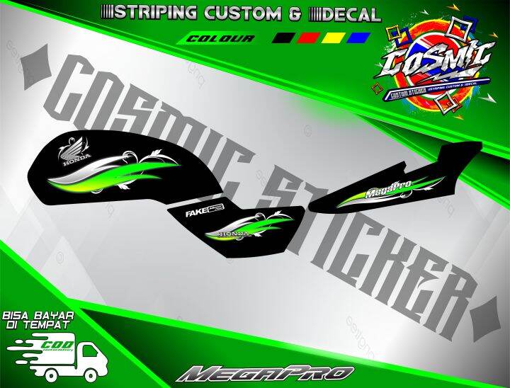 STIKER MP STRIPING DECAL VARIASI STICKER MEGAPRO HIU 16 | Lazada Indonesia