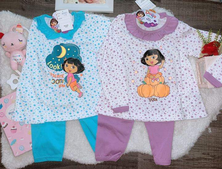 Dora the Explorer Pajamas Toddler Girls Kids Pyjamas Cotton Clothes A ...