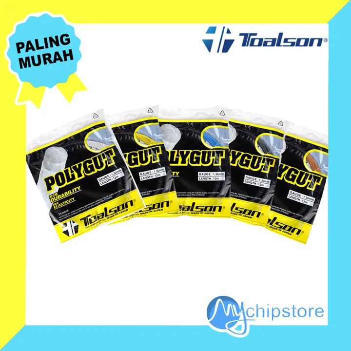 Senar Tenis Raket Tenis Lapangan Toalson Polygut | Lazada Indonesia