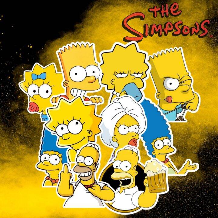 The Simpsons Vinyl Sticker Peeker 2.6 inches Waterproof HQ | Lazada PH