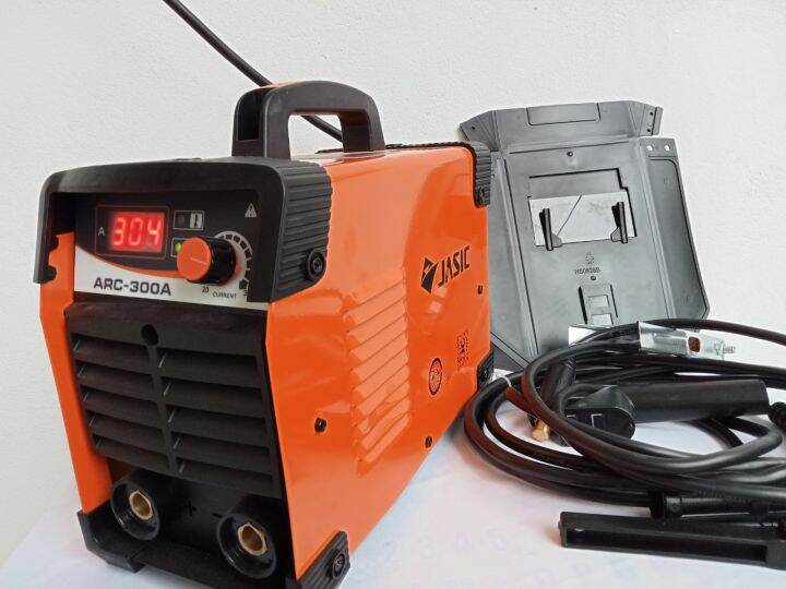 Máy hàn điện tử Jasic Arc 300A hàn que 3.2 và 4.0 liên tục - Máy hàn điện tử tặng đầy đủ phụ ...