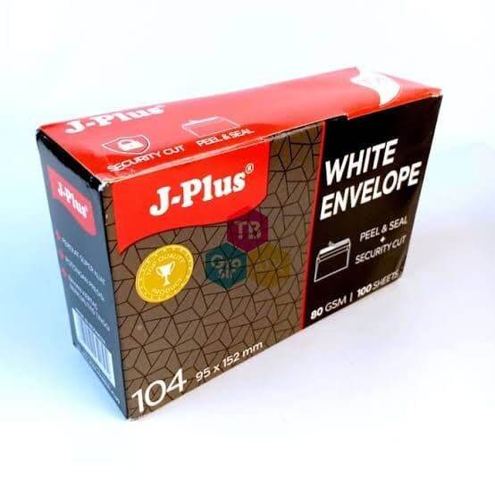 AMPLOP JP MERAH 104 J-PLUS / AMPLOP PUTIH | Lazada Indonesia