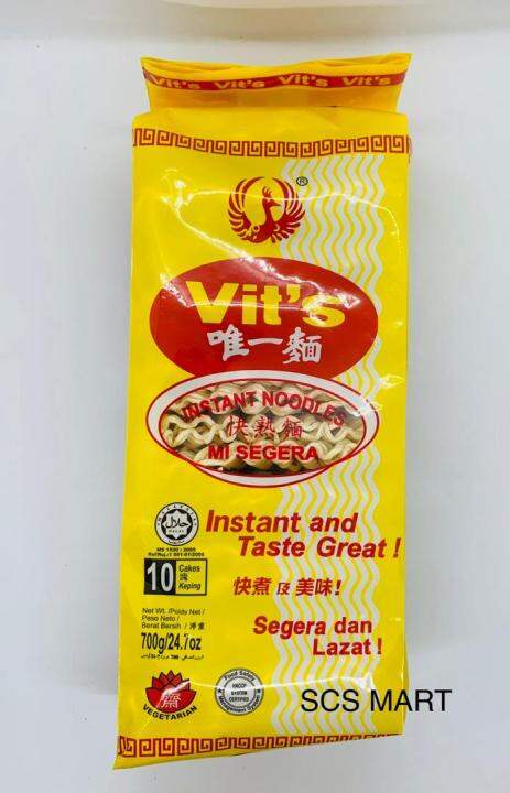 Vit's Instant Noodles (10 Cakes) 唯一面 (10块) Mi Segera Cap Vit's (10 ...