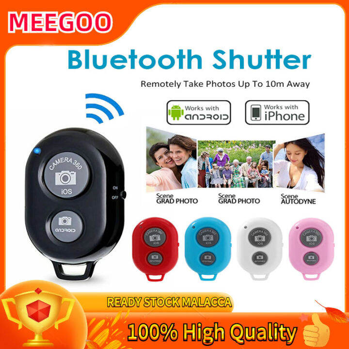 Bluetooth Shutter Wireless Selfie Bluetooth Remote Shutter 10m distance ...