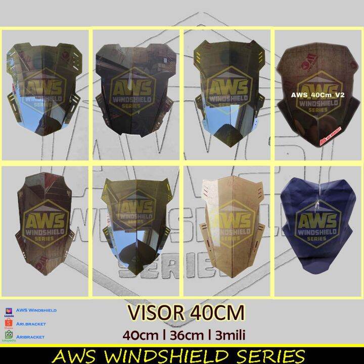 Visor Motor aws universal 40cm windshield motor universal | Lazada ...
