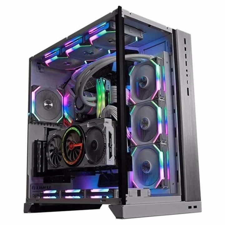 LIAN LI UNI FAN SL120, PC Case Modular RGB Fan Kit, 12cm 120mm Cable ...