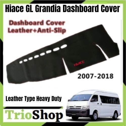 2007-2018 Hiace GL Grandia Dashboard Cover Leather Type Heavy Duty with ...