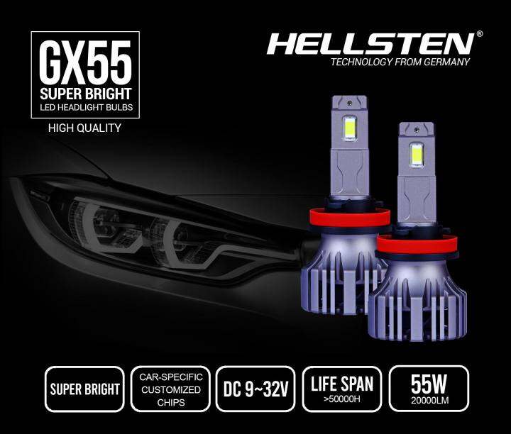Hellsten GX55 Advance LED Headlight Bulbs | Lazada PH
