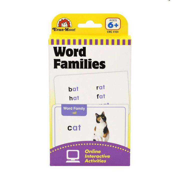 Evan-Moor Learning Line Flashcards Word Families Learning starting Line ...