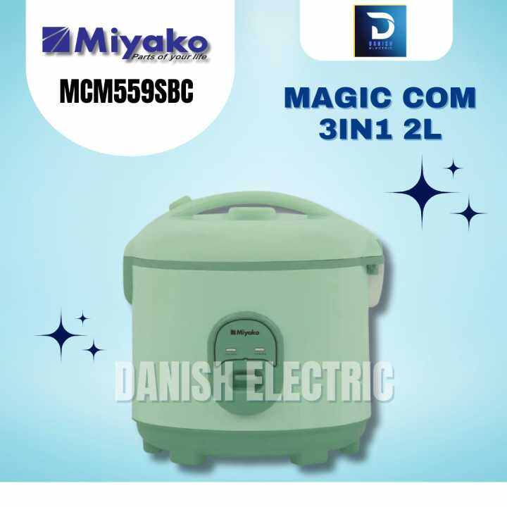 Magic com jumbo 2liter rice cooker 3in1 miyako MCM559SBC nanoal seafoam ...
