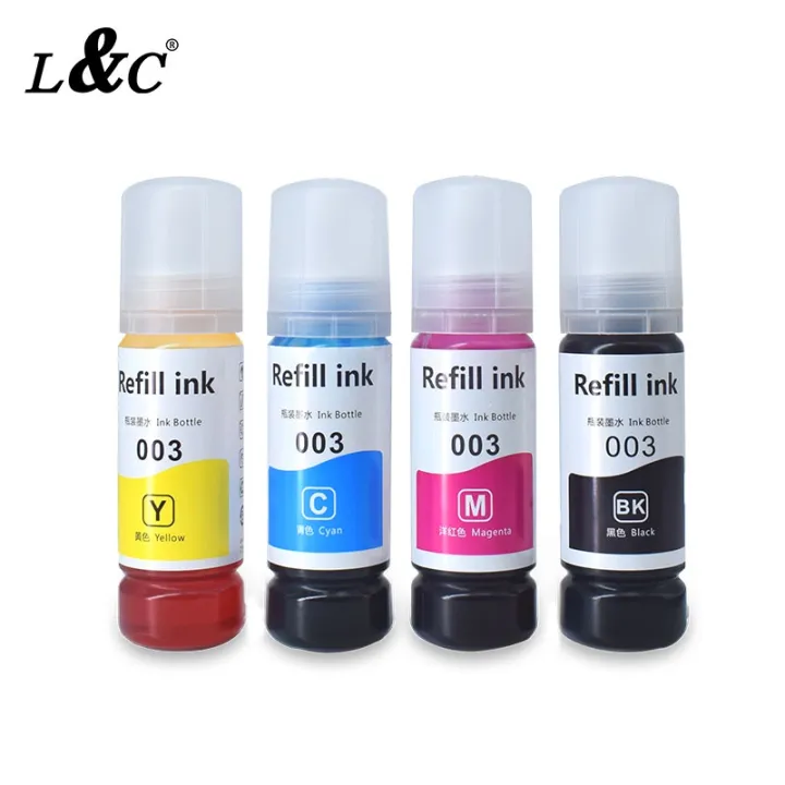L&C Refill Epson 003 Ink Dye Ink For Inkjet Printer L3110 L3116 L3150 ...