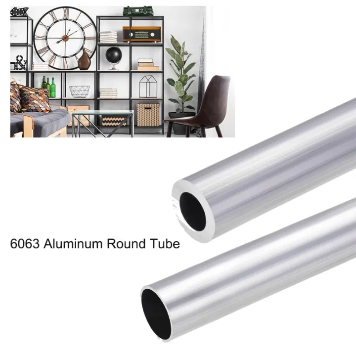 Uxcell 1pcs 21mm-30mm OD 300mm Length 6063 Aluminum Round Tube Seamless ...
