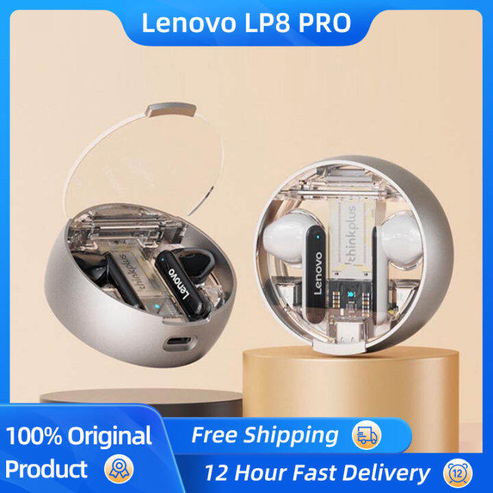 Lenovo LP8 PRO เพลง HIFI หูฟังบลูทูธหูฟังไร้สายพร้อมไมโครโฟน9D เสียงสเตอริโอ IPX5กีฬากันน้ำ ...