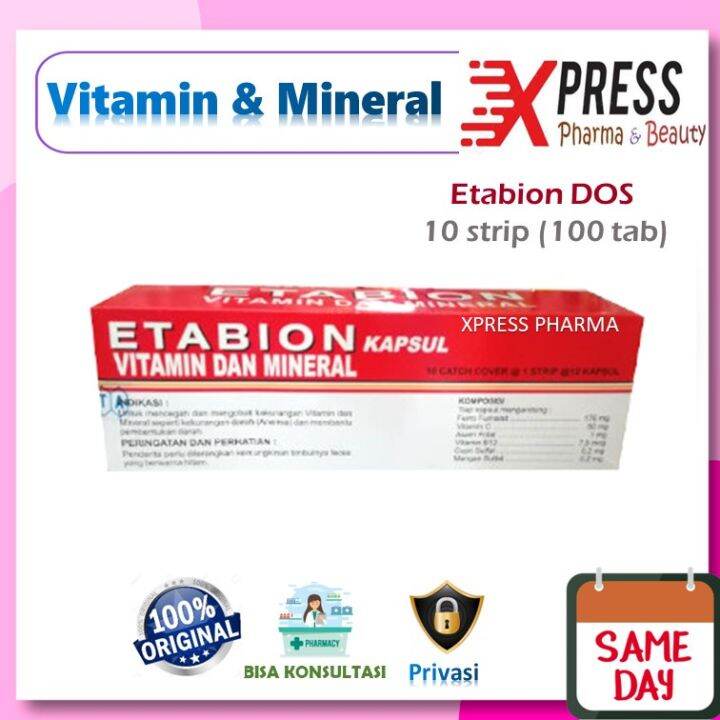 ⚡XPRESS⚡ Etabion DUS Multivitamin Penambah Darah Anemia Sangobion Eta ...