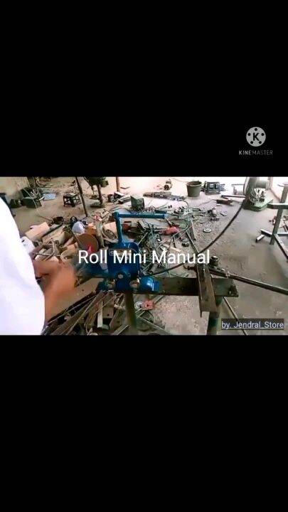 (TERLARIS) Alat Roll mini manual, roll besi beton, roll besi nako, roll ...